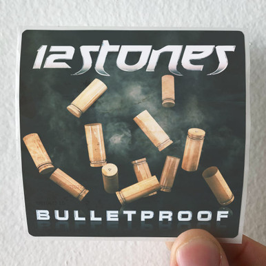 12 Stones Bulletproof Album Cover Sticker