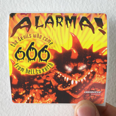 666 Alarma Album Cover Sticker