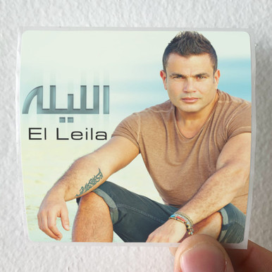 Amr Diab El Leila Album Cover Sticker
