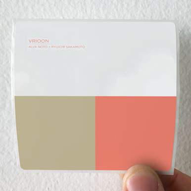 Alva Noto and Ryuichi Sakamoto Vrioon Album Cover Sticker
