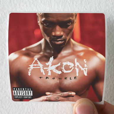 Akon Trouble Album Cover Sticker