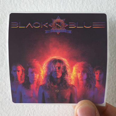 Black n Blue In Heat Album Cover Sticker