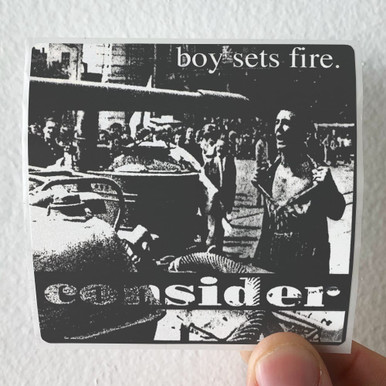 boysetsfire Consider Album Cover Sticker