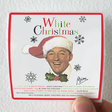 Bing Crosby White Christmas Album Cover Sticker
