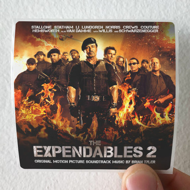 Brian Tyler The Expendables 2 Album Cover Sticker