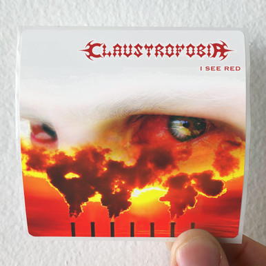 Claustrofobia I See Red Album Cover Sticker