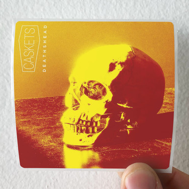 Caskets Deathshead Album Cover Sticker
