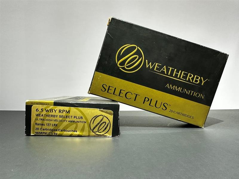 20 Rounds 6.5 Weatherby RPM 127gr
