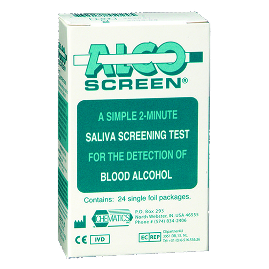 Alco Screen 02 Alcohol Saliva Test CLIA Waived 24/Box - American Drug Test