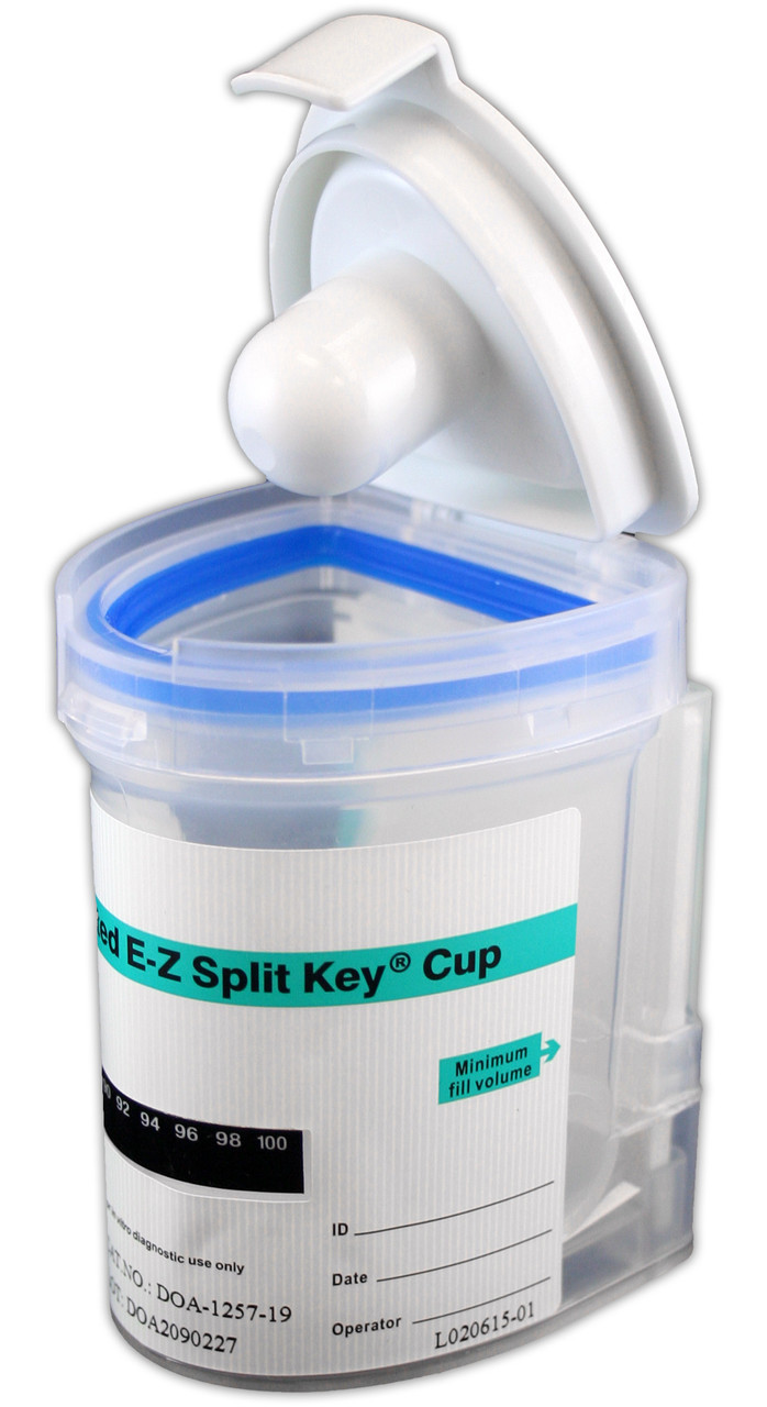 12 Panel EZ Split Specimen Key Cup Drug Test CLIA Waived