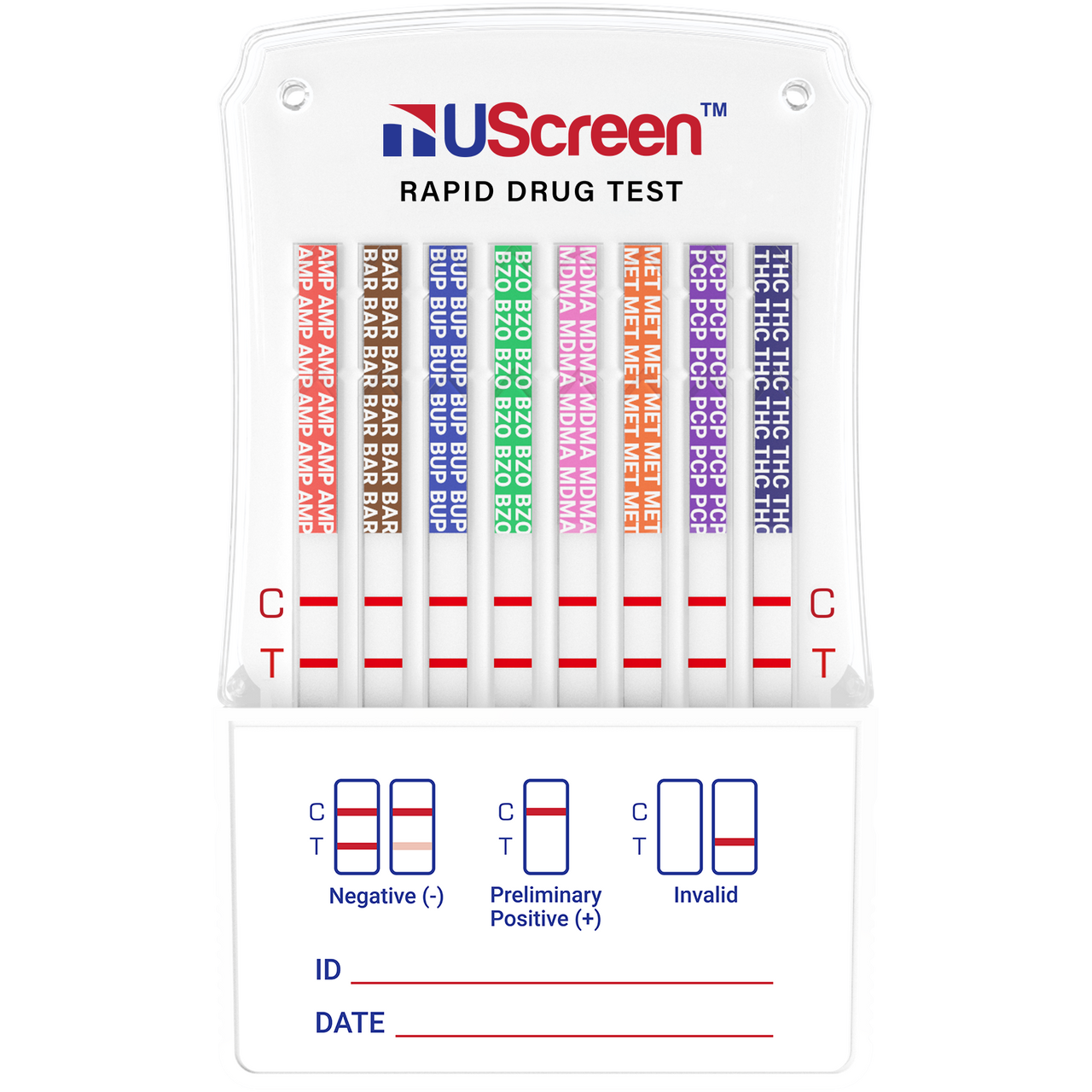 10 Panel UScreen™ Rapid Drug Test Dip Card, CLIA Waived, OTC, 25/Box ...