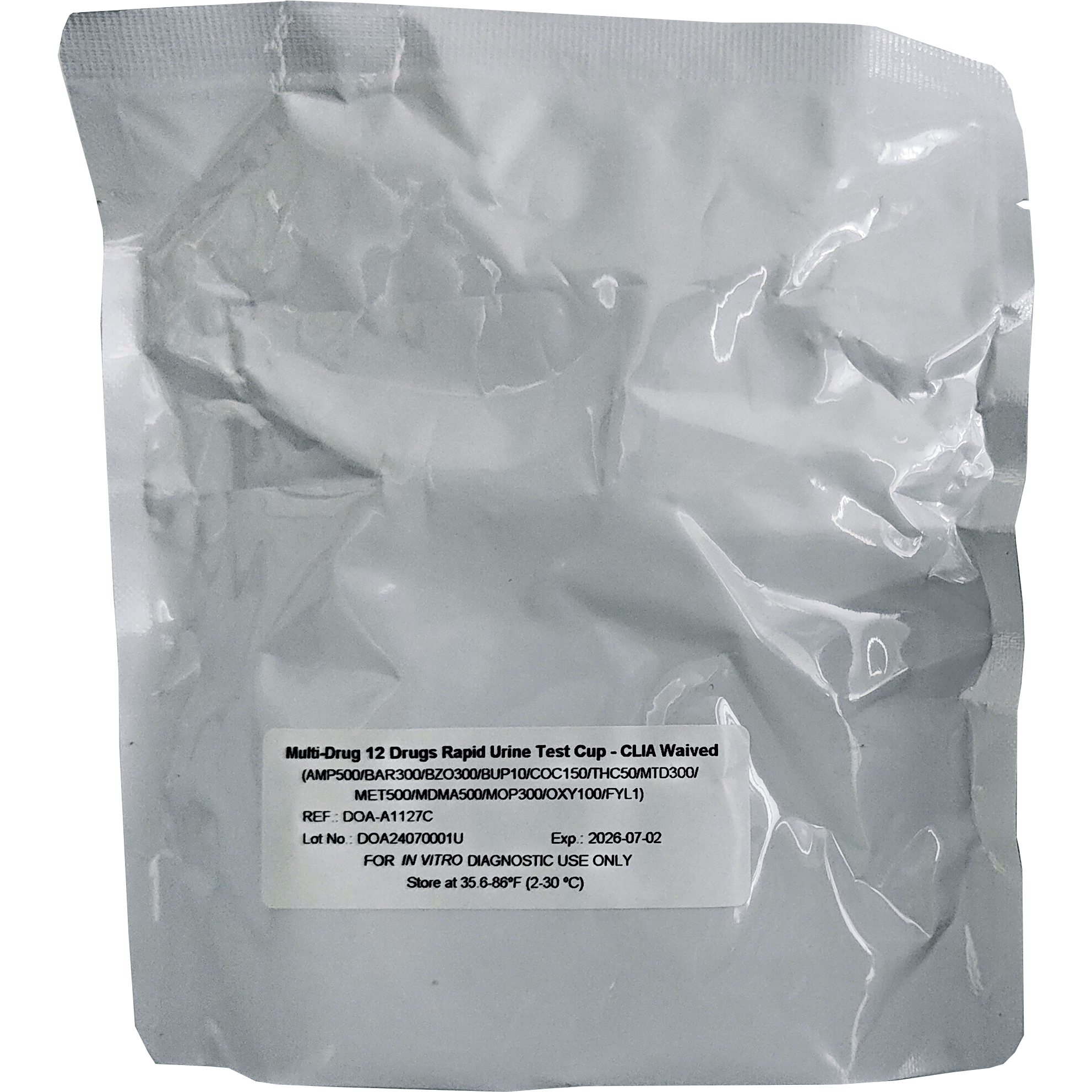 AllTest® Fentanyl Single 1 Panel Cassette Drug Test 1ng/mL, CLIA Waived ...