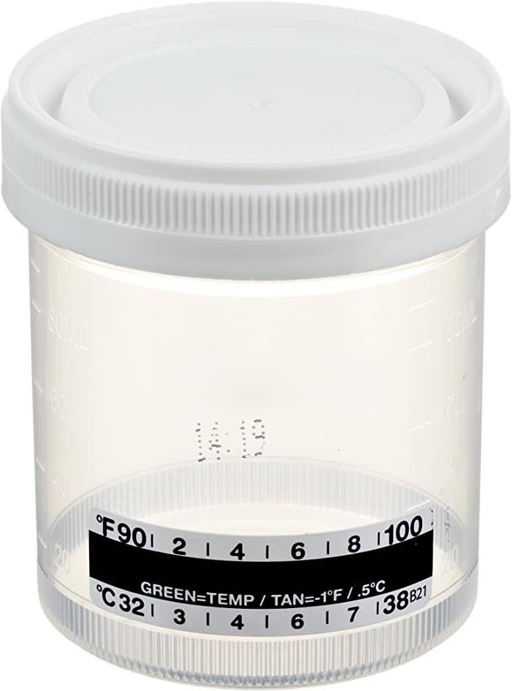 Starplex Leak Buster™ Specimen Collection Container 90mL x 53mm Temp ...