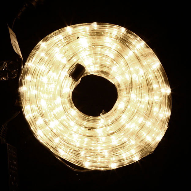 10M LED Warm White Rope Lights with 8 Functions