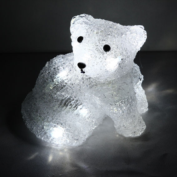 13CM Acrylic Sitting Baby Fox LED Lights (Battery Operated)