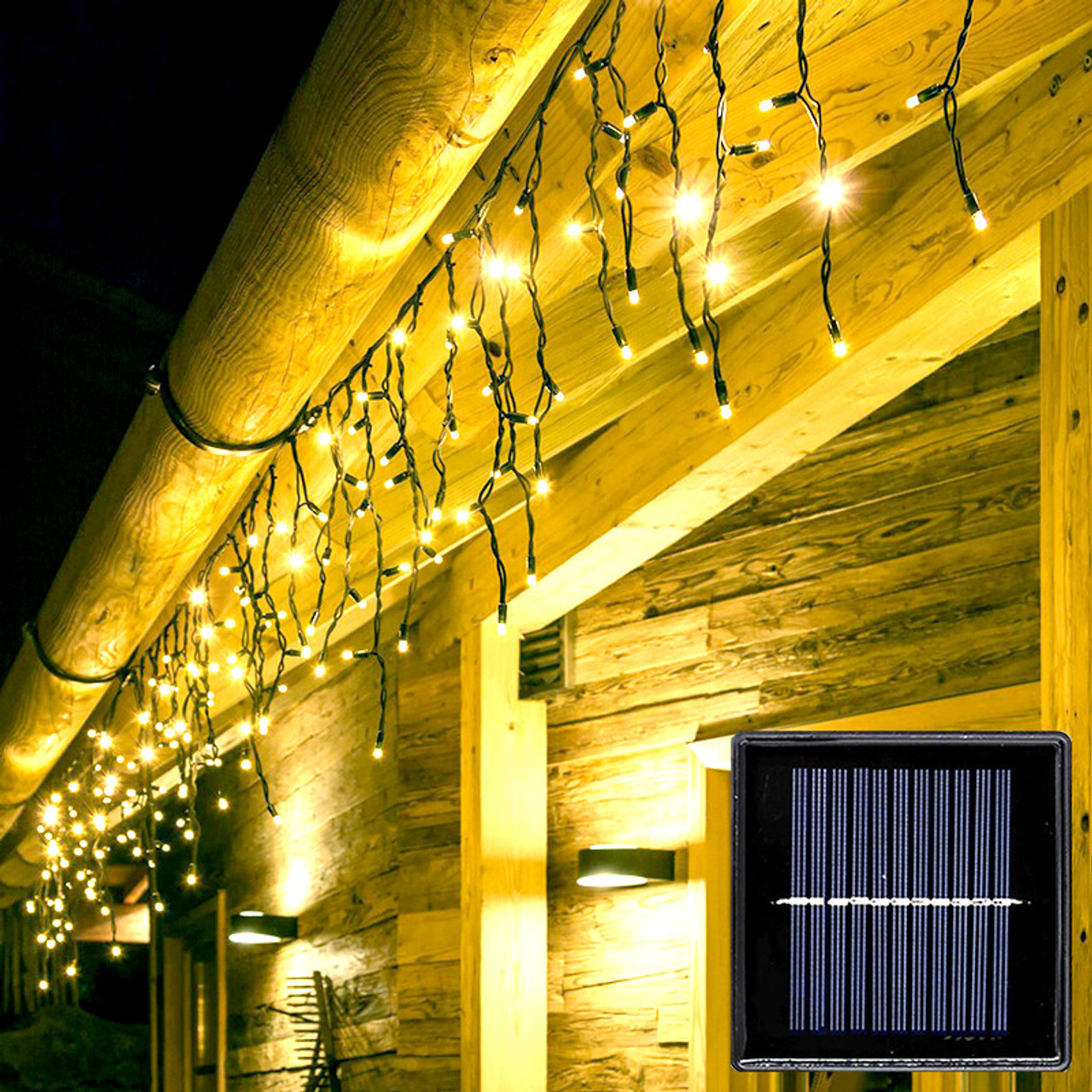 Icicle solar lights store