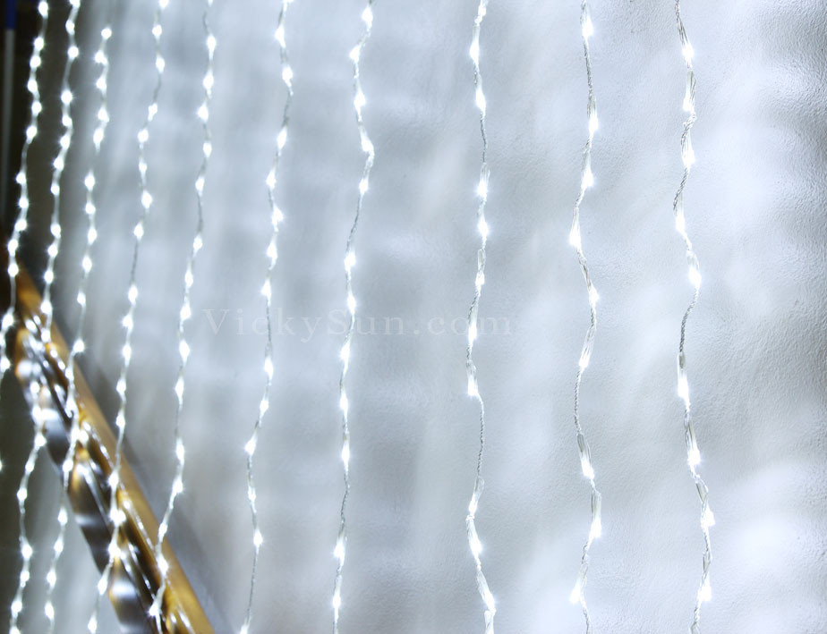 400 LED White Wedding Curtain Backdrop Lights 2.4M X 2.4M