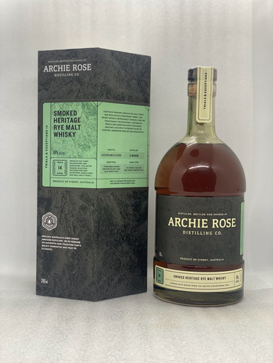 Archie Rose Smoked Heritage Rye whisky - World Of Whisky