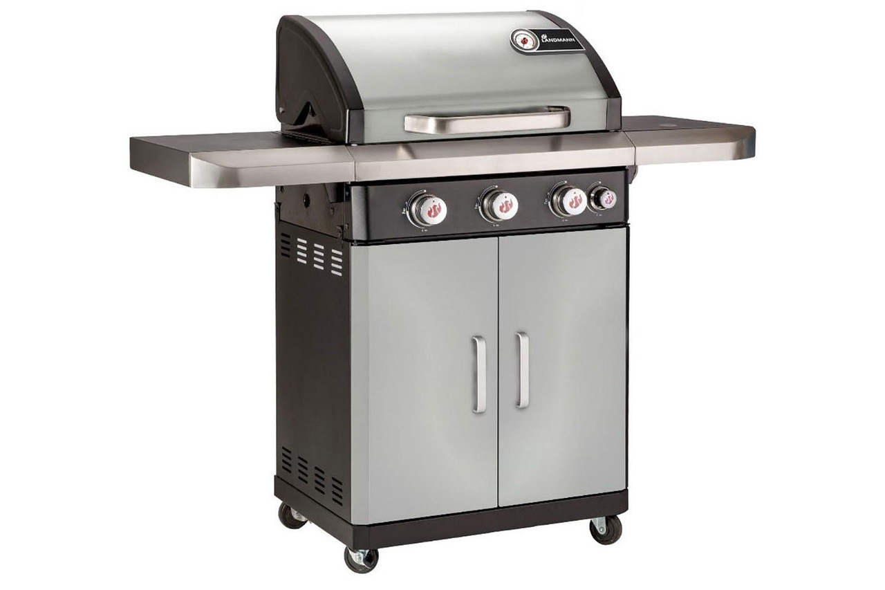 Landmann Rexon MCS Cook 3.1 - 3 Burner Gas BBQ - Stainless-Steel | 04991