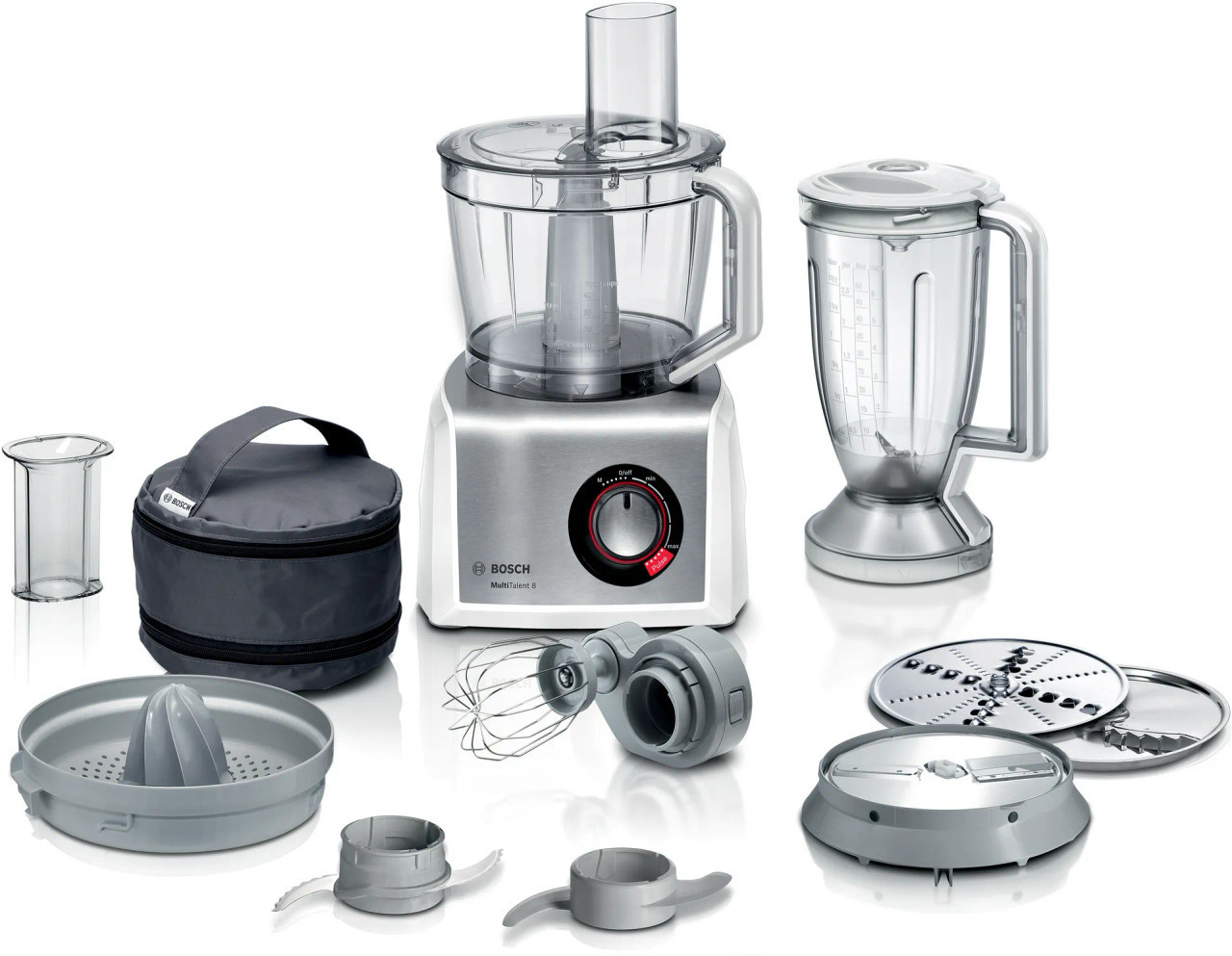 Bosch MultiTalent 8 Food processor 1200 W Brushed stainless steel ...