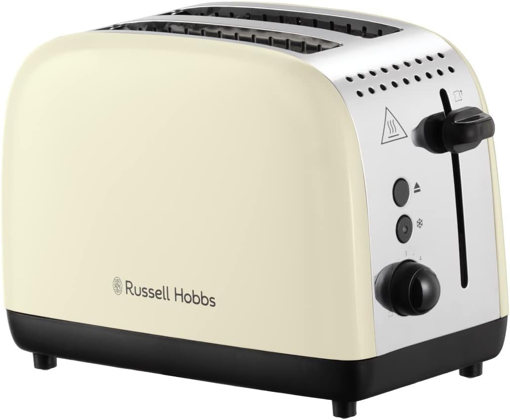 Russell Hobbs Cream/Stainless Steel 2 Slice Toaster | 26551 - expert.ie