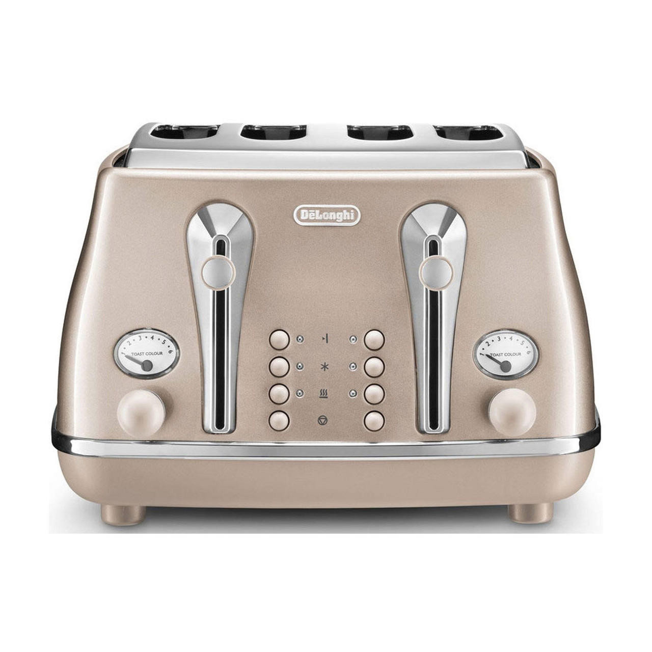 DeLonghi Icona Vintage Cream 4 Slice Toaster | CTOV4003.BG - expert.ie