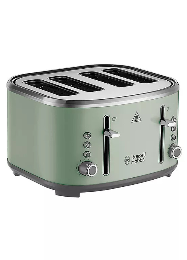 Russell Hobbs Stylevia 4 slice Toaster - Sage Green | 26294 - expert.ie