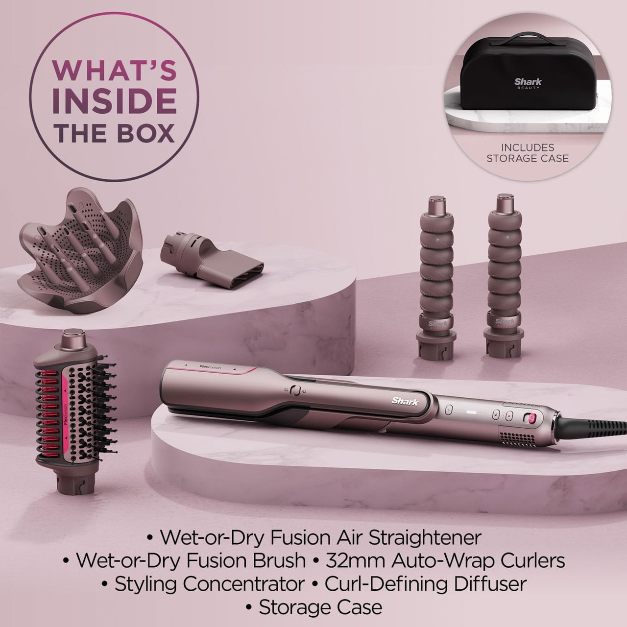 Shark FlexFusion Straight 5-in-1 Air Styler & Dryer & Ceramic ...