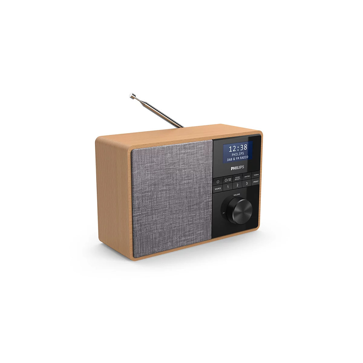 Philips TAR5505/10 radio Portable Digital Black, Grey, Wood - expert.ie