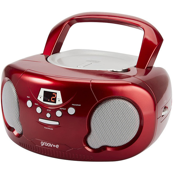 Groov-e GVPS733/BE Original Boombox Portable CD Player with Radio ...