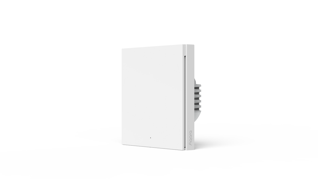 Aqara Smart Wall Switch H1 w No Neutral Single Rocker White | WS-EUK01 ...