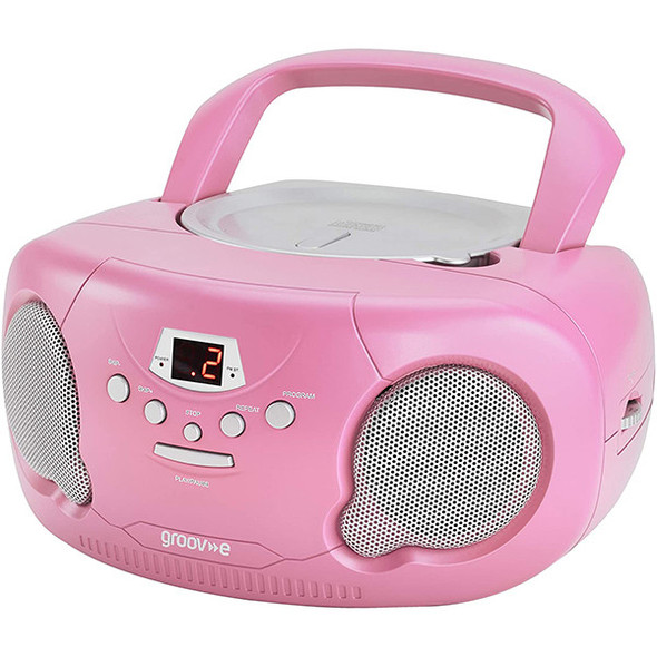 Groov-e GVPS733/BE Original Boombox Portable CD Player with Radio ...