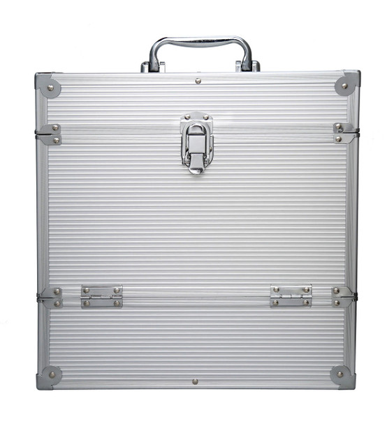 Retro Musique 12" Aluminium Vinyl Case - Silver