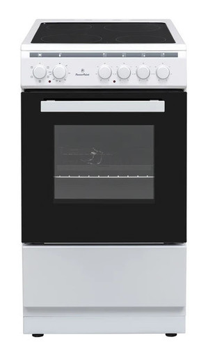 Powerpoint 50cm Single Cavity Fan Oven with Ceramic Hob Cooker ...