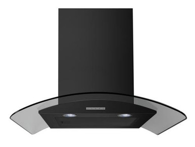 Belling 60cm Curved Glass Hood - Black | CHIM604GBLK - expert.ie