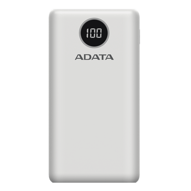 Adata 20,000Mha Power Bank with 3 charging ports with USB-C - White ...