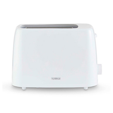 Tower Presto PT20087WHT 650W 2 Slice Plastic Toaster | White - expert.ie