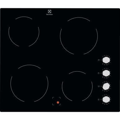 Electrolux 60cm Electric Ceramic Hob Black | EHF6140ISK - expert.ie