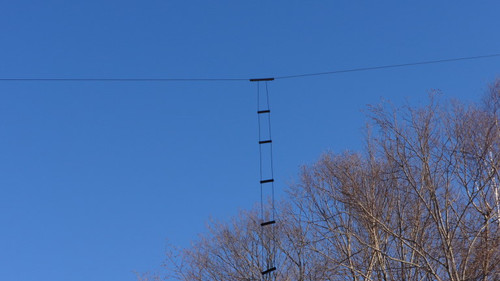 40-10 Meter W7FG True Ladder Line Open Wire Fed Dipole 65' Dipole 150 ...