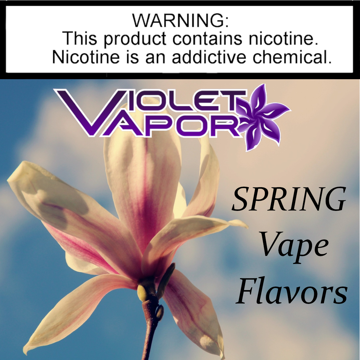 Spring into a new E-liquid this April with a little help from Violet ...
