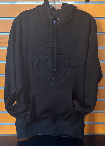 Embossed Hood - Black - SUNY Cobleskill College Store