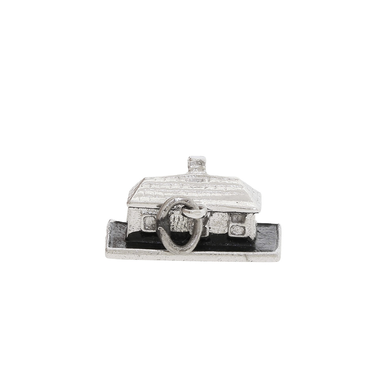 Vintage Sterling Silver 925 Log Cabin House Home Enamel Charm - Cute ...