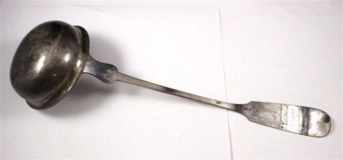German Fiddle Pattern .800 Silver Soup Ladle by Gustav Haegermann Post ...