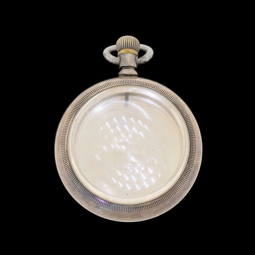 RARE 4 oz 18 Size Sterling Pocket Watch Case Crescent Watch Case Co ...