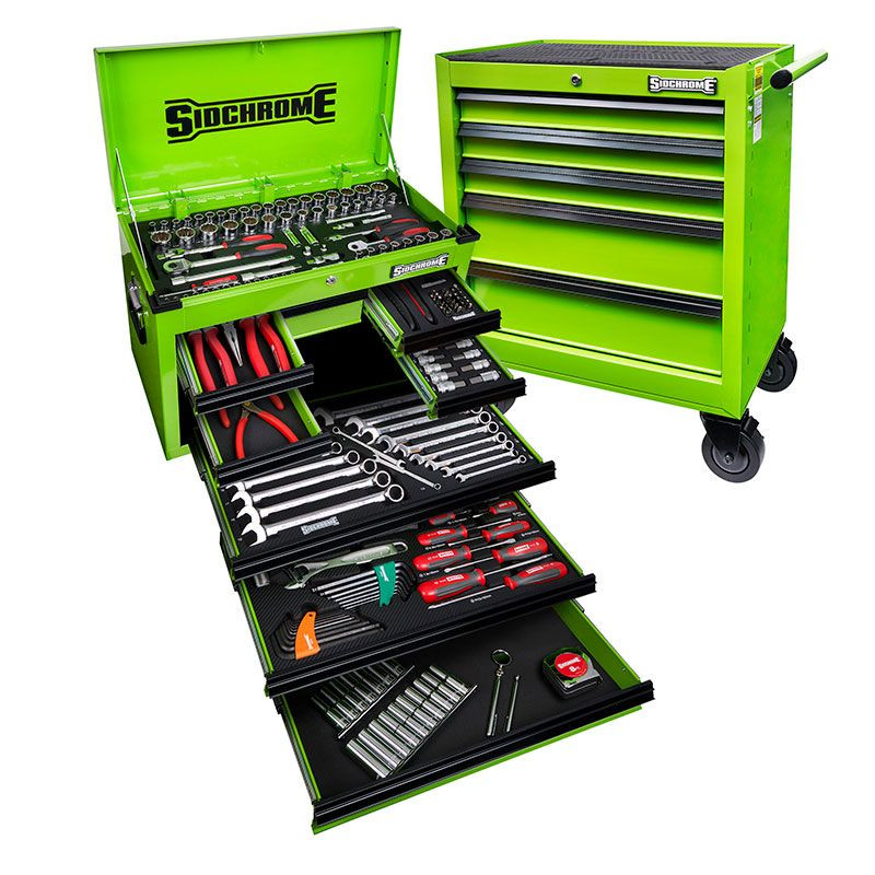 Sidchrome 204pc Tool Kit Green - Robson's Tool King Store