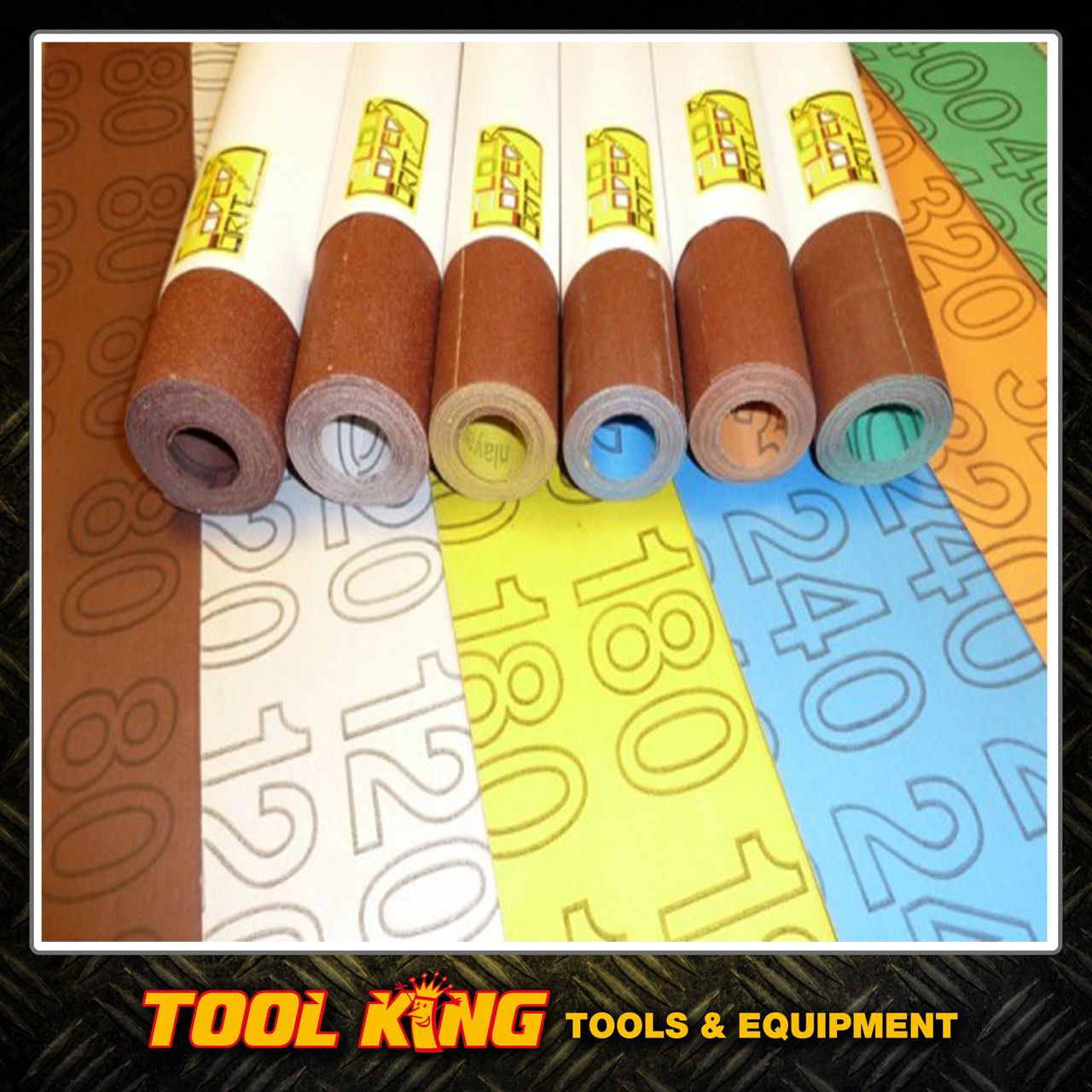 6 pack sand paper emery cloth colour coded grit for woodturning & wood ...