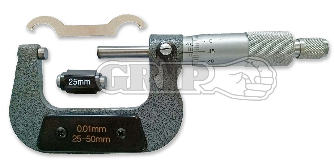Pittsburgh 25~50mm Metric External Micrometer P59081 - Robson's Tool ...