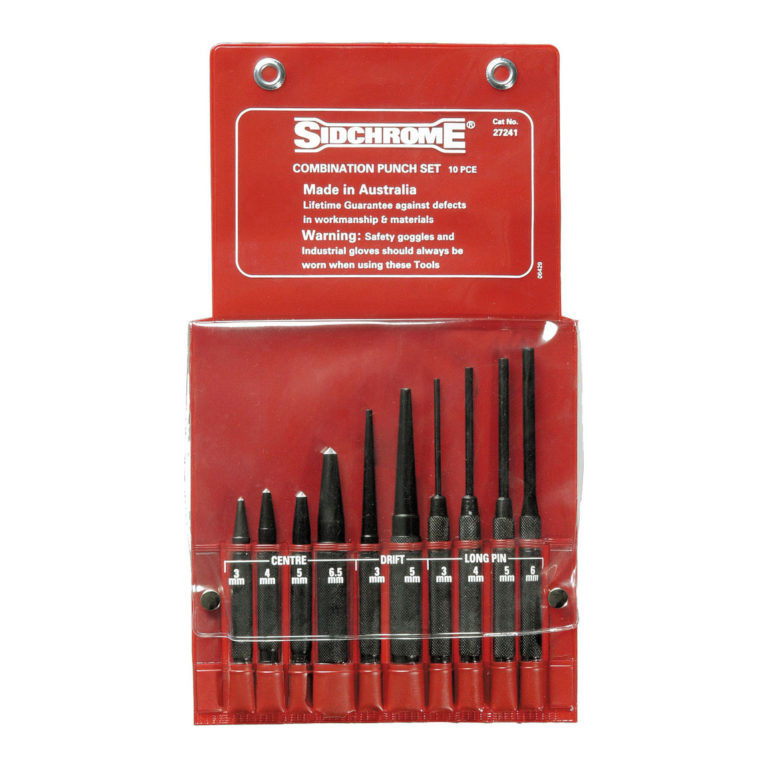 Sidchrome 10 Piece Combination Punch Set Australian Made - Robson's ...
