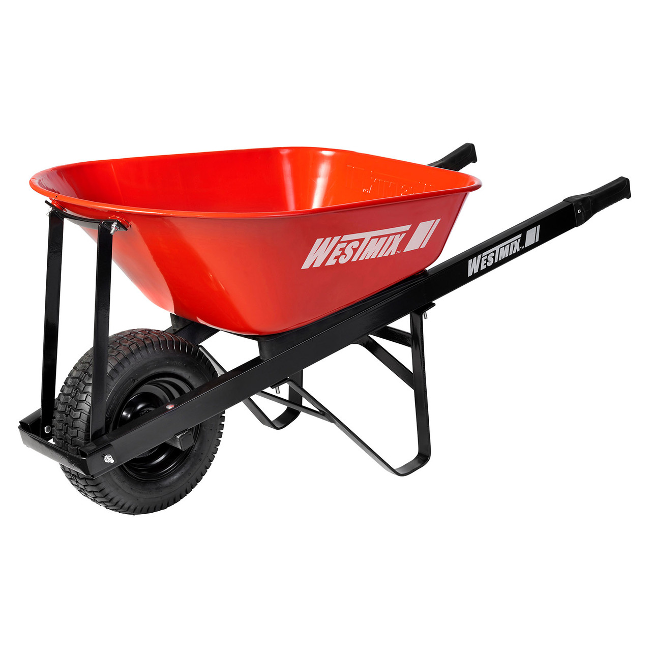 WESTMIX 100lt Pro trade Steel wheelbarrow with wide wheel WMPTS65 ...