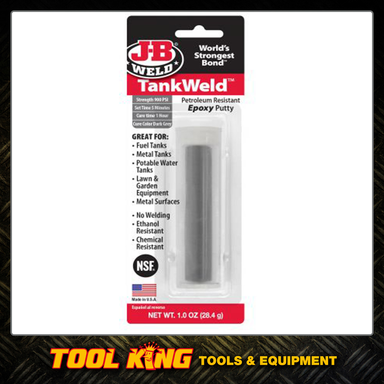 JB Weld Tank Weld Epoxy putty stick Made in the USA 8217 - Robson's ...